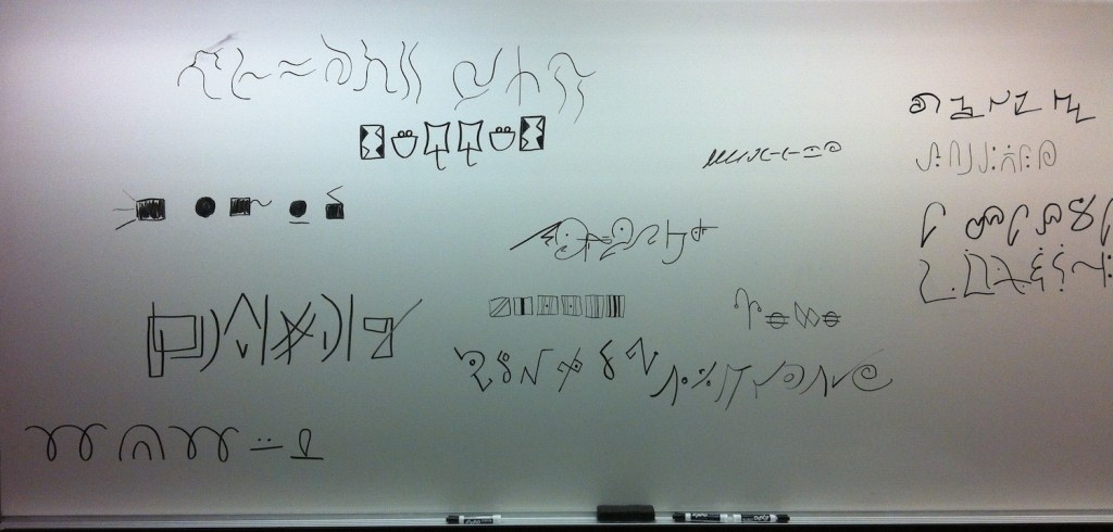 Exercise: Asemic writing – The Art of Compost